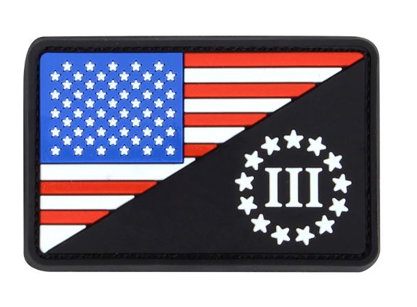 Condor Three Percenter/Flag PVC Patch - Hook Back — Play Insane